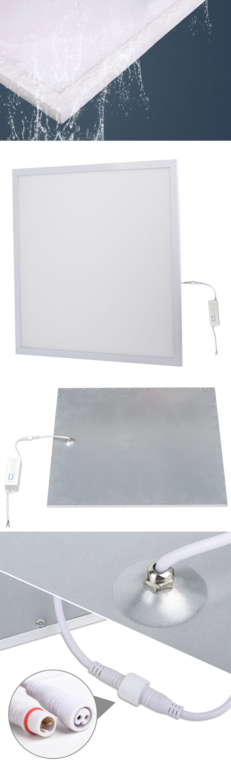 IP65 Waterproof LED Flat Panel Lighting 600*1200mm 50W