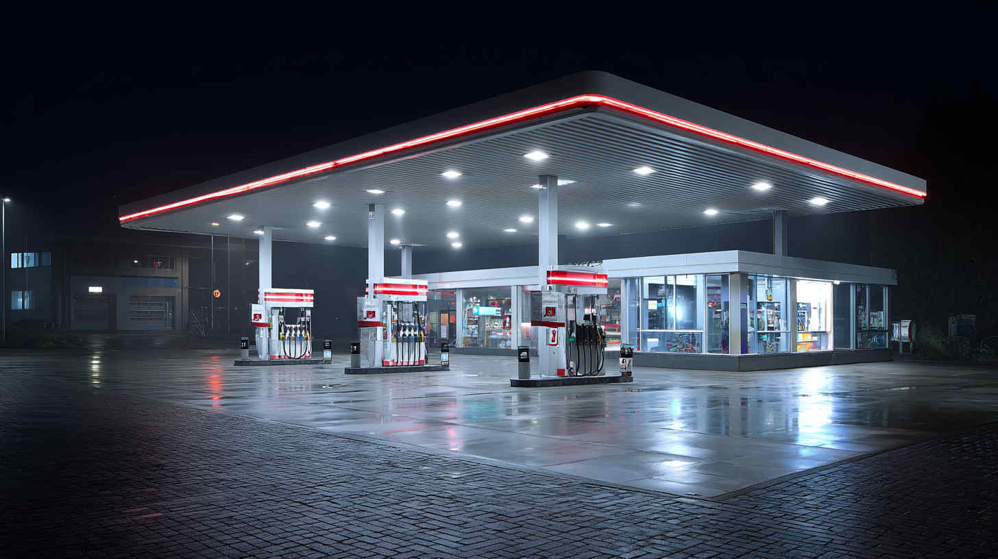 Comment choisir l'éclairage d'une station-service